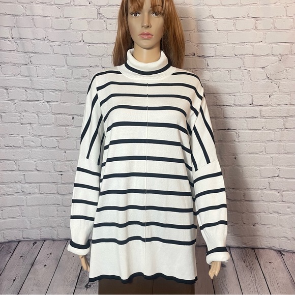 Adrianna Papell | Sweaters | Nwt New 89 Adrianna Papell White Black ...